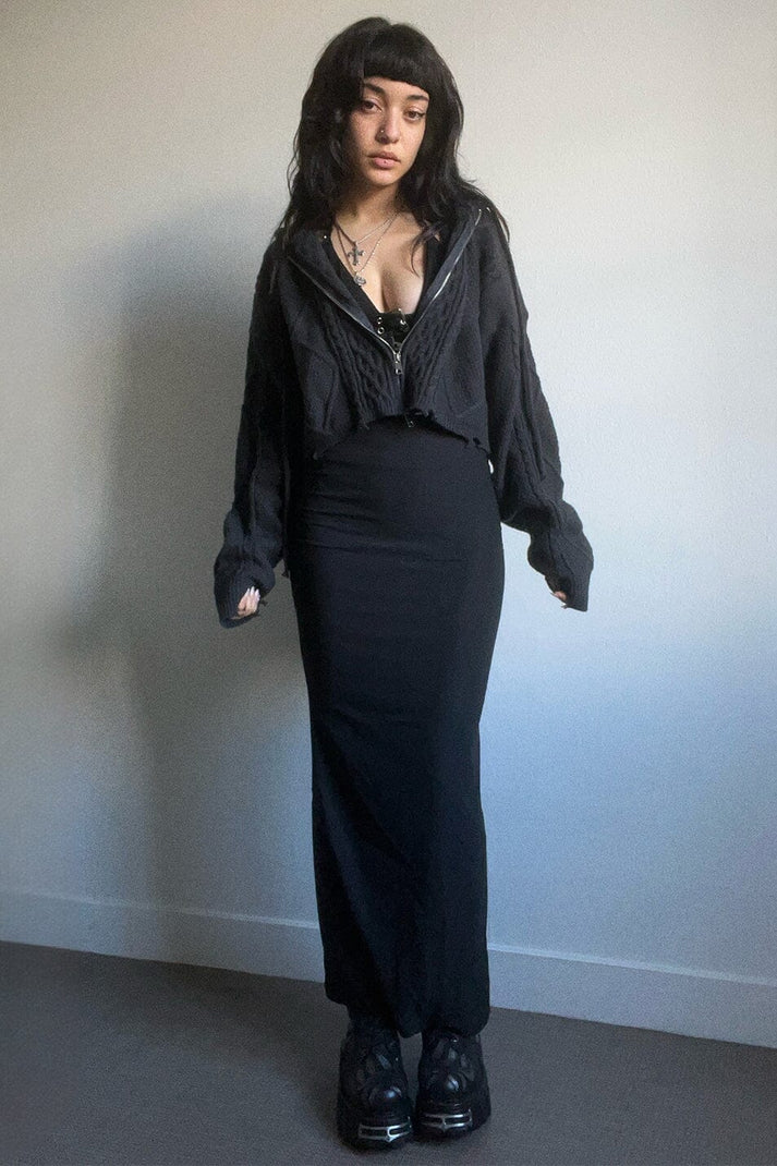 Cady Cable Knit Hoodie – Love Too True